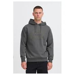 Kapuzenpullover Blend "BHSuno", Herren, Gr. S, iron gate, Sweatware, 80% Polyester, 20% Baumwolle, bedruckt, normal normal, ohne Ausschnitt, Pullover Kapuzenpullover, Stilvoller Hoodie mit Kapuze