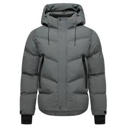 Steppjacke STONE HARBOUR "Livianoo XX", Herren, Gr. XXXL (58), grau (anthrazit), Obermaterial: 100% Polyester. Innenfutter: 100% Polyester. Wattierung: 100% Polyester. &Auml;rmelfutter: 100% Polyester, gerade h&uuml;ftbedeckend, hoch geschlossener Ausschnitt, eng B&uuml;ndchen mit Daumenl&ouml;chern, Jacken Steppjacke, Herren Winterjacke mit (abnehmbarer) Kapuze