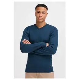 Strickpullover Blend "BHWeber", Herren, Gr. XL, marineblaus, 78% Viskose, 22% Polyester, unifarben, Basic, regular fit normal, V-Ausschnitt, eingesetzt, Pullover Strickpullover, Stilvoller Strickpullover