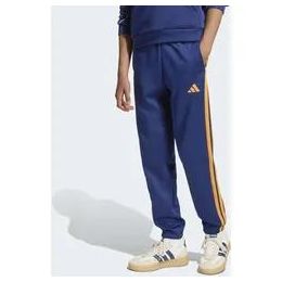 Sporthose Adidas SPORTSWEAR "J STD TRCK PNT", M&auml;dchen, Gr. 152, N-Gr, dunkelblau, pure orange, Obermaterial: 59% Polyester, 41% Baumwolle, Hosen Sporthose