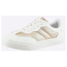 Sneaker Heine, Damen, Gr. 39, wei&szlig;, bronzefarben, Synthetik, Schuhe Sneaker