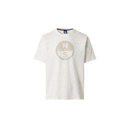 North Sails T-Shirt Herren Gr&ouml;&szlig;e S creme / dunkelbeige