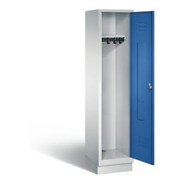 C+P Garderobenschrank Classic, H1800xB420xT500mm, Front Enzianblau, Korpus Lichtgrau (8020-12) ; C + P M&ouml;belsysteme (8020-12|S10007)