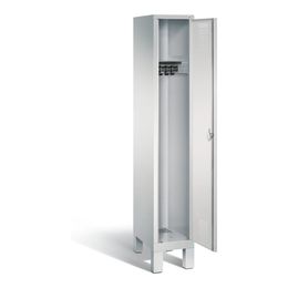 C+P Garderobenschrank Evolo, H1850xB320xT500mm, Front Lichtgrau, Korpus Lichtgrau (48010-10) ; C + P M&ouml;belsysteme (48010-10|S10002)