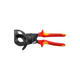 Knipex 95 36 250 Kabelschneider isoliert f&uuml;r Cu- und Al-Kabel bis D=38 mm mit &Ouml;ffnungsfeder L250mm)