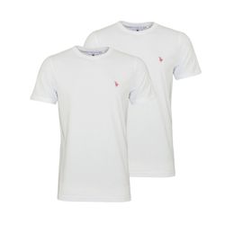 U.S. Polo Assn. T-Shirt Herren Gr&ouml;&szlig;e S rot / wei&szlig;
