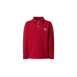 North Sails Poloshirt Jungen Gr&ouml;&szlig;e 110/116 dunkelrot