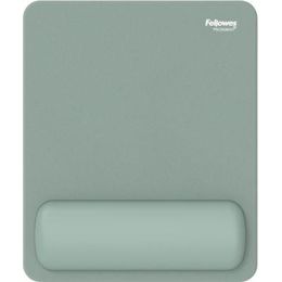 Fellowes Mauspad Breyta, mit Handgelenkauflage und Microban&reg;-Schutz, Gummi, B 200 x T 240 x H 17,5 mm, salbeigr&uuml;n