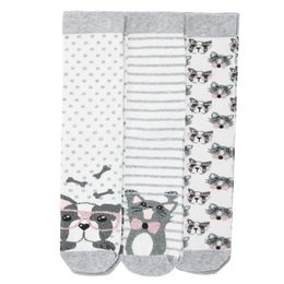 Gina Benotti 3 Paar Damen Socken mit Tier-Motiven