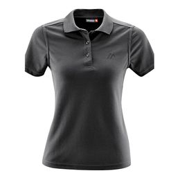 Maier Sports Funktionspoloshirt "Ulrike" in Schwarz - 42% | Gr&ouml;&szlig;e 36 | Damen-outdoor-tops-shirts