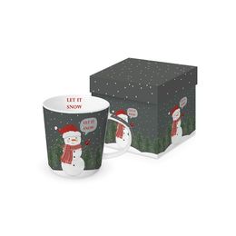 PPD Jumbotasse "Snowman" in Grau - 350 ml - 27% | Gedeckter-tisch