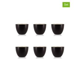 Ogo Living 6er-Set: Kaffeebecher in Schwarz - je 220 ml - 26% | Gedeckter-tisch