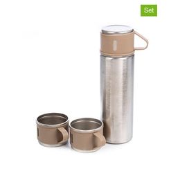 DAM 4tlg, Set: Thermoskanne in Taupe - 65% | DAMen-outdoor-ausruestung