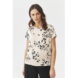 TATUUM Bluse in Creme/ Schwarz - 55% | Gr&ouml;&szlig;e 40 | Damen-blusen