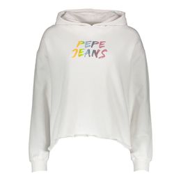 Pepe Jeans Hoodie in Wei&szlig; - 53% | Gr&ouml;&szlig;e M | Damen-sweatshirts-jacken