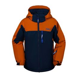 Peek U Ski-/ Snowboardjacke "Hawk" in Dunkelblau/ Orange - 59% | Gr&ouml;&szlig;e 116 | Kinder-outdoor-jacken