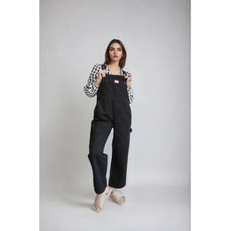 MONKI Latzhose in Schwarz - 60% | Gr&ouml;&szlig;e XL | Damenhosen