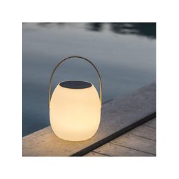lumisky LED-Solarleuchte "Jimmy" in Wei&szlig; - (H)34 x &Oslash; 21 cm - 52% | Aussenbeleuchtung