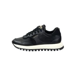 Gant Footwear Leder-Sneakers "Caffay" in Schwarz - 39% | Gr&ouml;&szlig;e 41 | Damen-sneakers