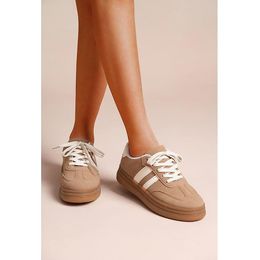 Foreverfolie Sneakers in Hellbraun/ Wei&szlig; - 64% | Gr&ouml;&szlig;e 37 | Damen-sneakers