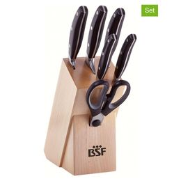 Zwilling 7tlg. Messerblock-Set ''Daytona'' in Beige/ Schwarz - 68% | Kuechenhelfer