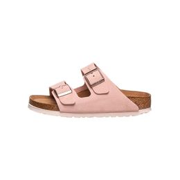 Birkenstock Leder-Pantoletten "Arizona" in Rosa - Weite S - 46% | Gr&ouml;&szlig;e 41 | Damen-pantoletten