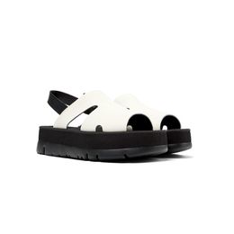 Camper Leder-Sandaletten in Wei&szlig; - 68% | Gr&ouml;&szlig;e 40 | Damen-sandalen