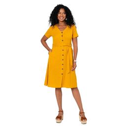 Aller Simplement Kleid in Gelb - 78% | Gr&ouml;&szlig;e 38/40 | Damen-kleider