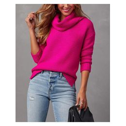 Milan Kiss Rollkragenpullover in Pink - 55% | Gr&ouml;&szlig;e S | Damen-pullover-cardigans