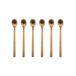 Vialli Design 6er-Set: Cocktaill&ouml;ffel in Gold - 17% | Gedeckter-tisch