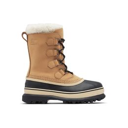 Sorel Leder-Winterboots "Caribou" in Hellbraun - 51% | Gr&ouml;&szlig;e 38,5 | Damen-stiefel