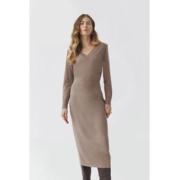 TATUUM Kleid "Jasmine" in Taupe - 74% | Gr&ouml;&szlig;e XL | Damen-kleider
