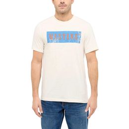 Mustang Shirt in Creme - 40% | Gr&ouml;&szlig;e XL | Herren-plussize