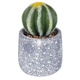 Villa d ́Este Kunstpflanze "Cactus" in Gr&uuml;n/ Grau - (H)15 cm - 38% | Kerzen-vasen