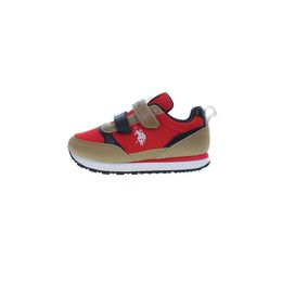 U.S. Polo Assn. Sneakers in Hellbraun/ Rot - 60% | Gr&ouml;&szlig;e 33 | Kindersneakers