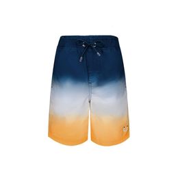 Peek U Badeshorts "Firth" in Dunkelblau/ Wei&szlig;/ Orange - 51% | Gr&ouml;&szlig;e 110 | Kinder-bademode