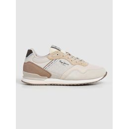 Pepe Jeans Footwear Sneakers "London Logo" in Beige/ Creme - 44% | Gr&ouml;&szlig;e 38 | Damen-sneakers