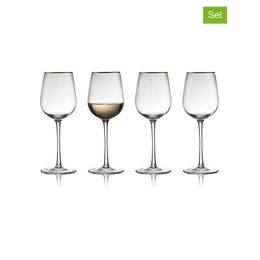 Lyngby Glas 4er-Set: Wei&szlig;weingl&auml;ser "Palermo" in Transparent - 300 ml - 39% | Gedeckter-tisch