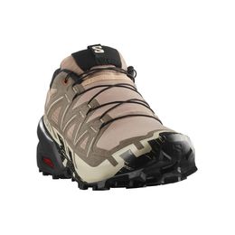 Salomon Trailrunningschuhe "Speedcross 6" in Beige/ Schwarz - 25% | Gr&ouml;&szlig;e 46 | Herrenschuhe-outdoorschuhe