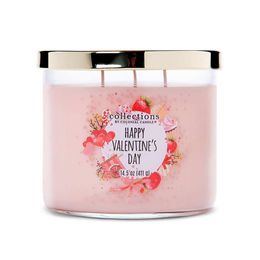 Colonial Candle Duftkerze "Vday Happy Valentines Day" - 411 g - 57% | Kerzen-vasen