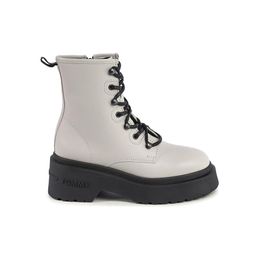 Tommy Hilfiger Shoes Leder-Boots in Beige - 68% | Gr&ouml;&szlig;e 36 | Damen-stiefel