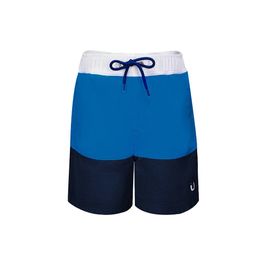 Peek U Badeshorts "Aysu" in Blau/ Wei&szlig; - 51% | Gr&ouml;&szlig;e 110 | Kinder-bademode
