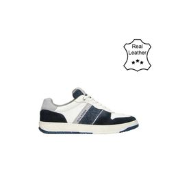 Bullboxer Leder-Sneakers in Dunkelblau/ Wei&szlig; - 56% | Gr&ouml;&szlig;e 41 | Herrensneakers
