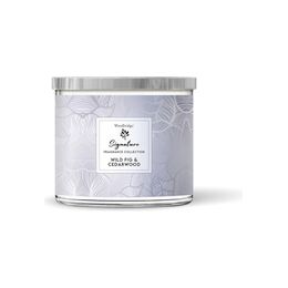 Woodbridge Duftkerze "Wild Fig & Cedarwood" in Grau - 410 g - 49% | Kerzen-vasen