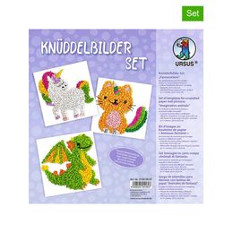 URSUS Bastelset "Kn&uuml;ddelbilder - Fantasietiere" in Bunt - 14% | Schulzubehoer