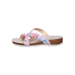 Think! Leder-Zehentrenner in Rosa/ Bunt - 74% | Gr&ouml;&szlig;e 43 | Damen-sandalen