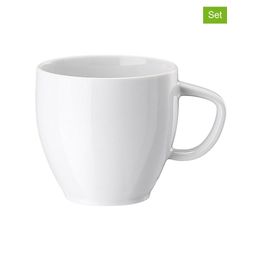 Rosenthal 6er-Set: Kaffeetassen "Junto" in Wei&szlig; - 230 ml - 25% | Gedeckter-tisch