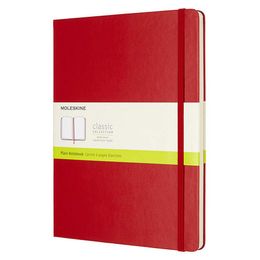 Moleskine Blanko Notizbuch in Rot - (B)19 x (H)25 cm - 48% | Buero-schulbedarf