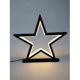 AM Design LED-Dekoleuchte ''Stern'' in Schwarz - (L)33 x (B)36 cm - 19% | Lichterketten-dekobeleuchtung