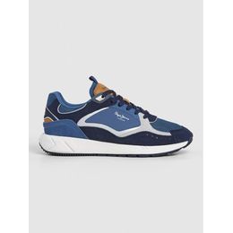 Pepe Jeans Footwear Sneakers "Marlon Road" in Blau/ Dunkelblau - 42% | Gr&ouml;&szlig;e 41 | Herrensneakers